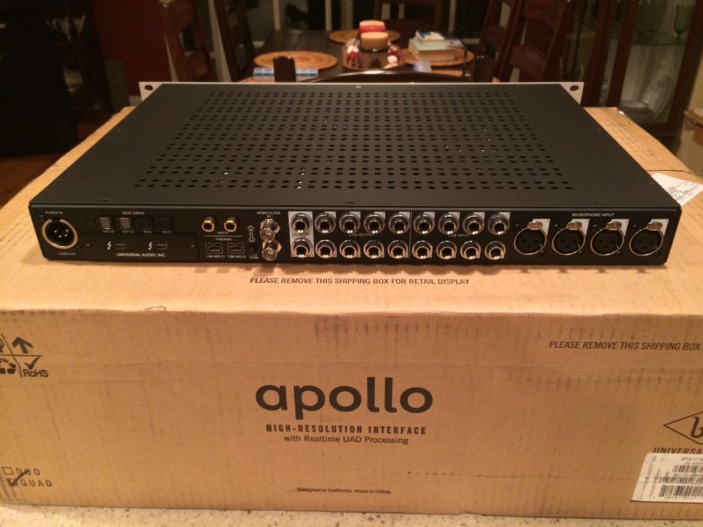 UAD Apollo Quad Thunderbolt/Firewire 800 | UAD, Apollo, and LUNA Forums